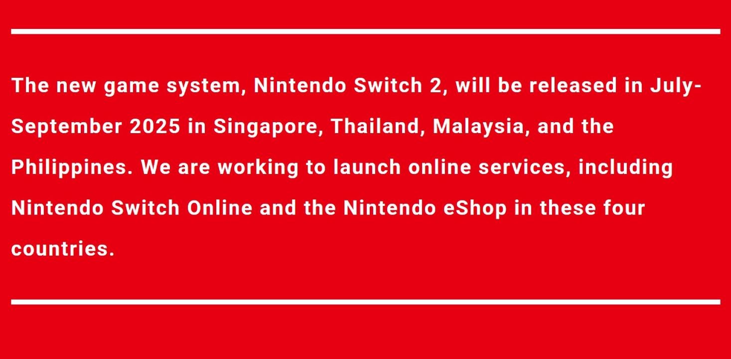 Nintendo Switch 2 Akan Rilis Resmi Asia Tenggara, Lewatkan Indonesia ...