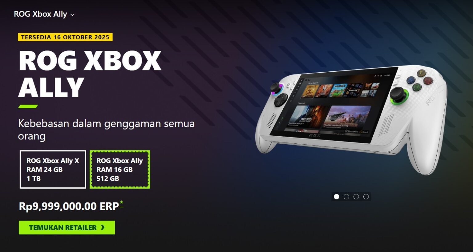 ROG Xbox Ally X Resmi Masuk Indonesia, Harga 15 Juta Rupiah! - KoKang ...